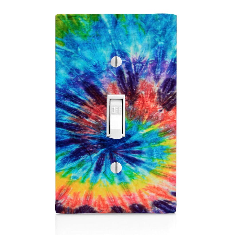 Tie Dye Light Switch Cover, Outlet, Rocker, Night Light, Knob, Bedroom ...