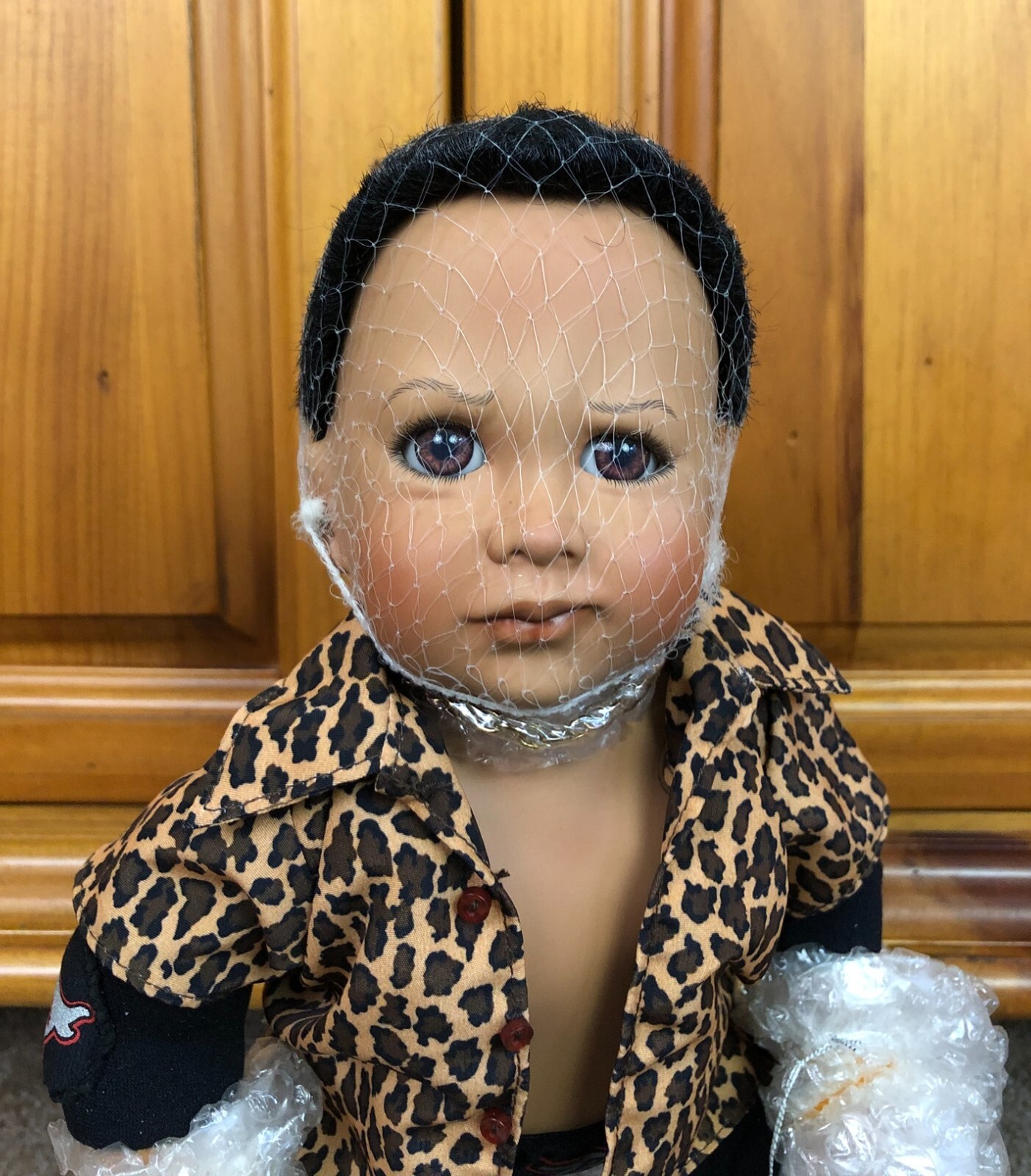 The Rock Dwayne Johnson Little Rock Porcelain Doll Danbury Mint WWE WWF ...