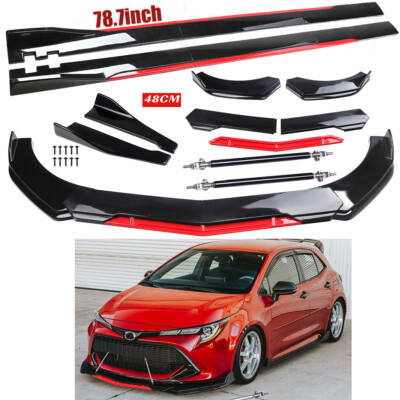 For Toyota Corolla 08-13 XLE LE Front Bumper Lip Splitter Spoiler ...