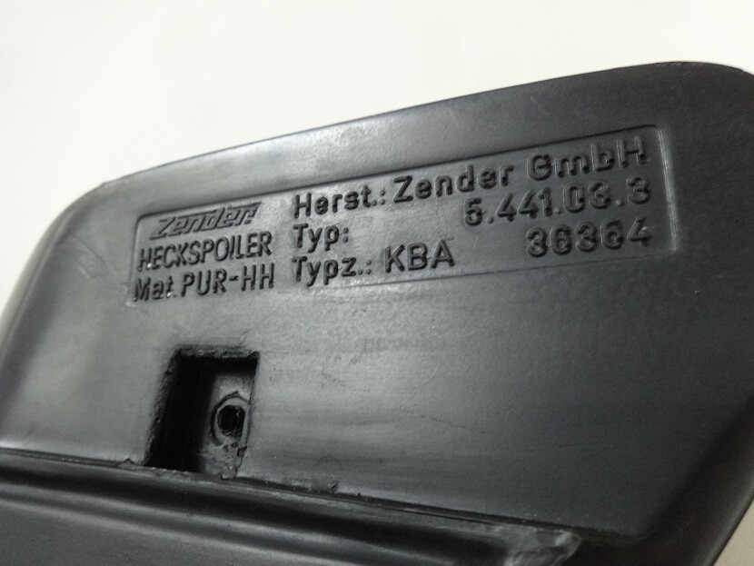 NOS Zender Rear Trunk Spoiler Wing Mercedes W201 190 AMG Brabus ...