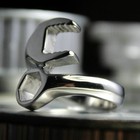Men's Mechanic Wrench Tool 316L Stainless Steel Biker Ring USA Size 7 8 ...