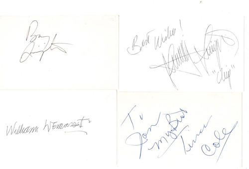 My Three Sons cast signatures! Fred MacMurray, Don Grady, William ...