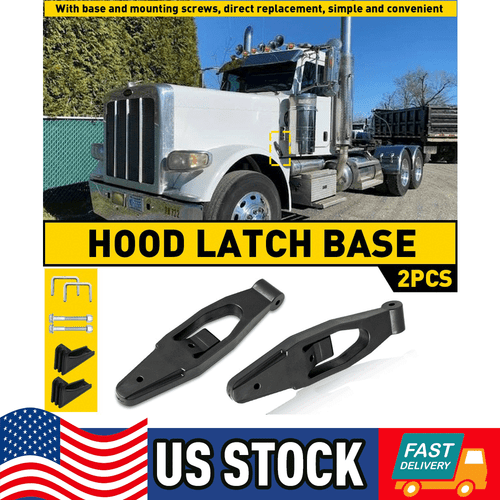 Hood Latch Kit Assembly L56-0001 Fit for Kenworth T300 T600 T800 W900 ...