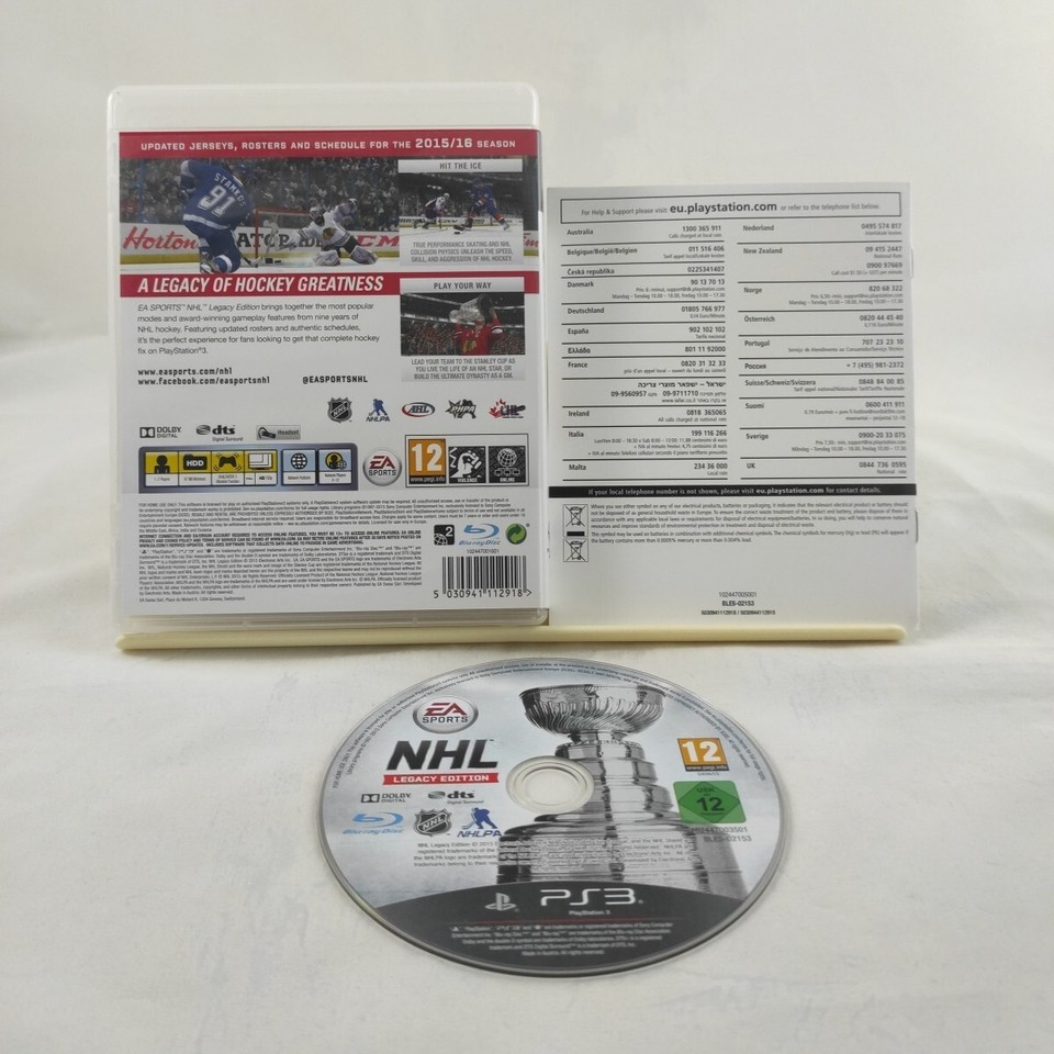 NHL LEGACY EDITION PlayStation 3 PS3 game | eBay