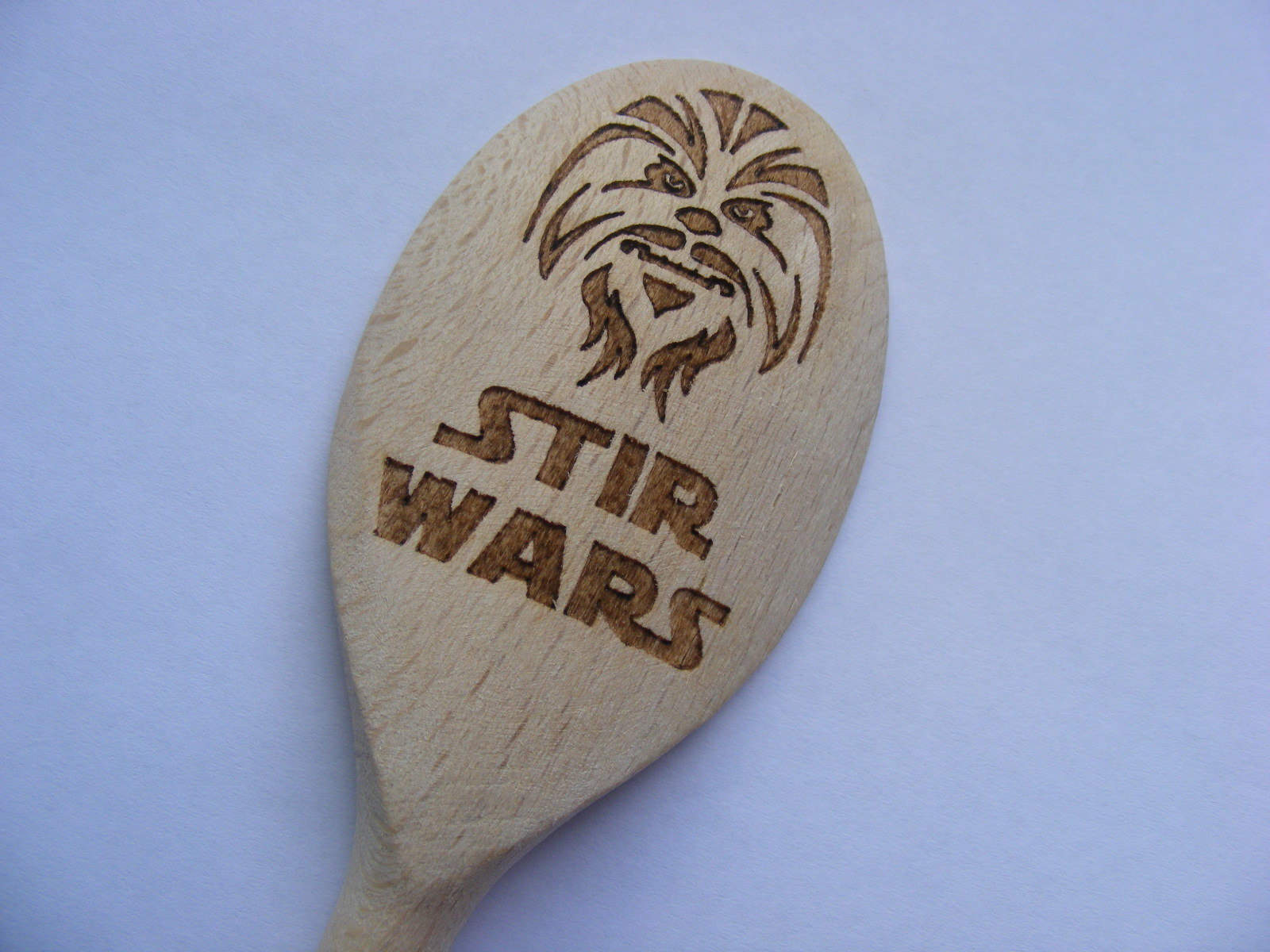 STAR WARS STAR TREK DR WHO CHEWIE DARTH VADER BAKING WOODEN SPOON ...