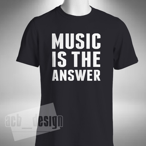 Music Is The Answer T-Shirt Dj Club Festival Rave House DNB Ibiza Small ...