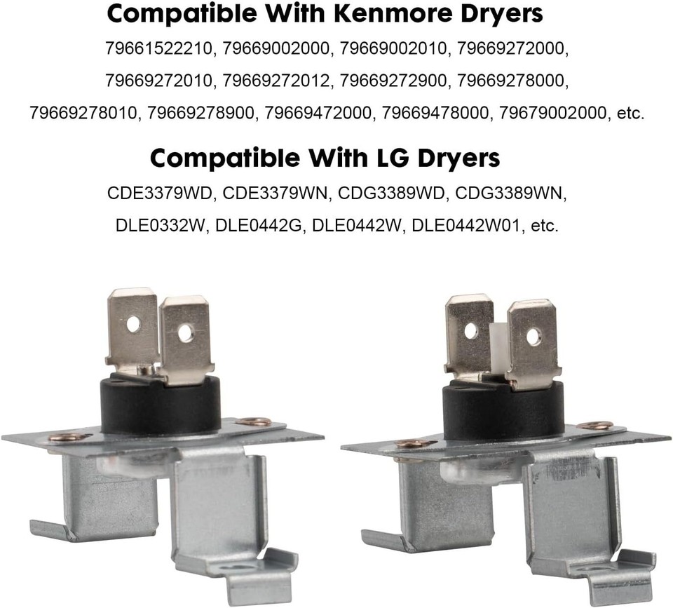 for LG Dryer Thermostat Thermistor Kit AGM75510744 AGM30045804 | eBay