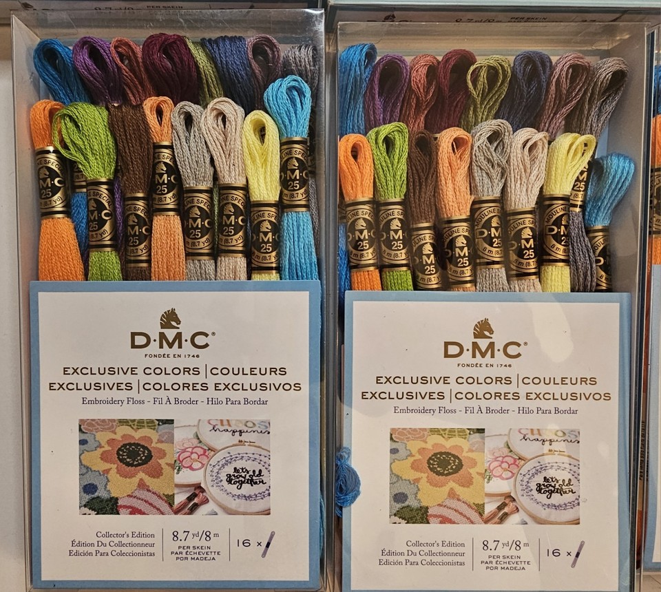 Lot Of 8 Boxes DMC Needlework Thread Floss- 4 Gold Collection/4 ...