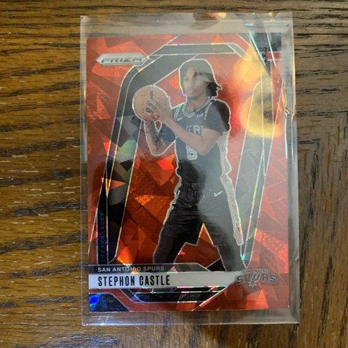 2024-25 Panini Prizm #234 Red Ice Stephen Castle RC ~ RC ~ ROY ...