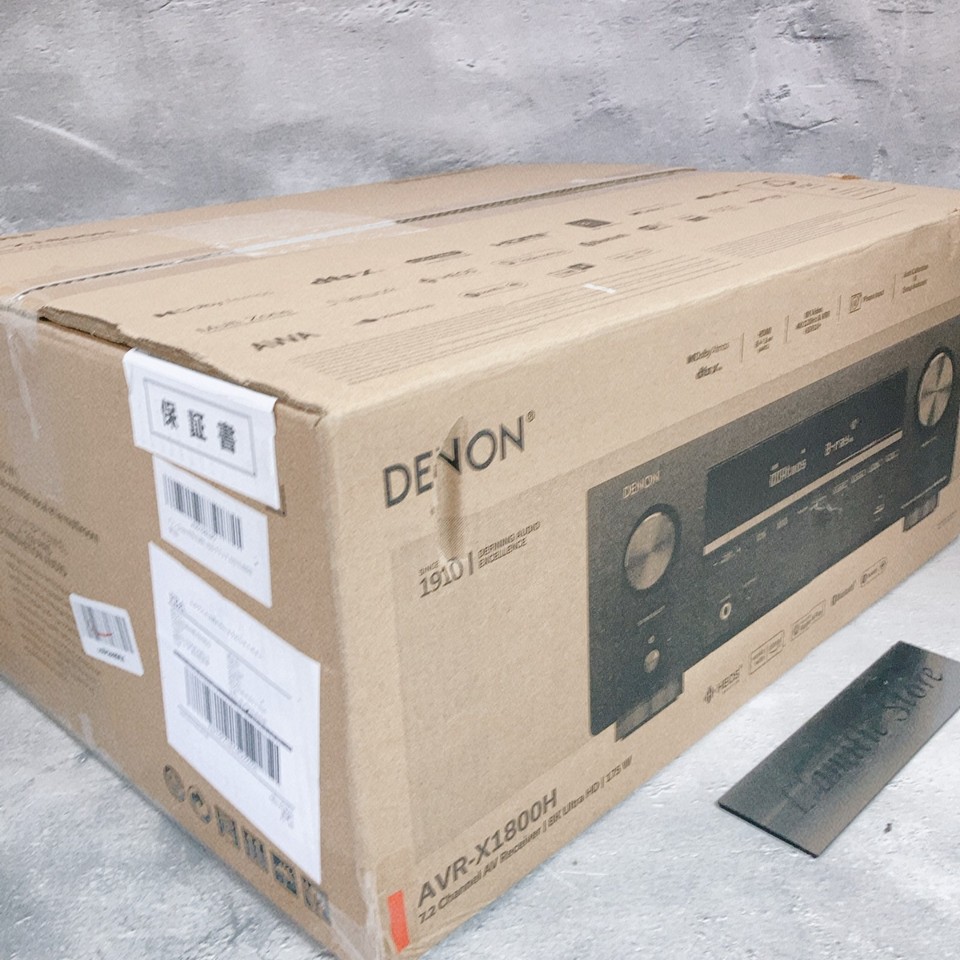 Denon AVR-X1800H 7.2 Channel AV Receiver 80W 8K AVRX1800H Ultra HD ...