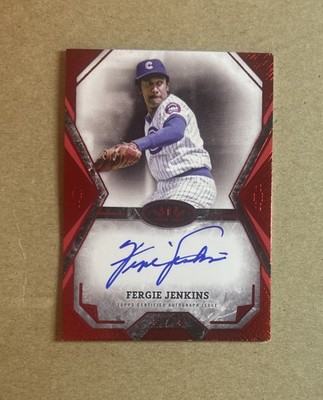2025 Tier One Baseball Fergie Jenkins Chicago Cubs Red Autograph Card ...