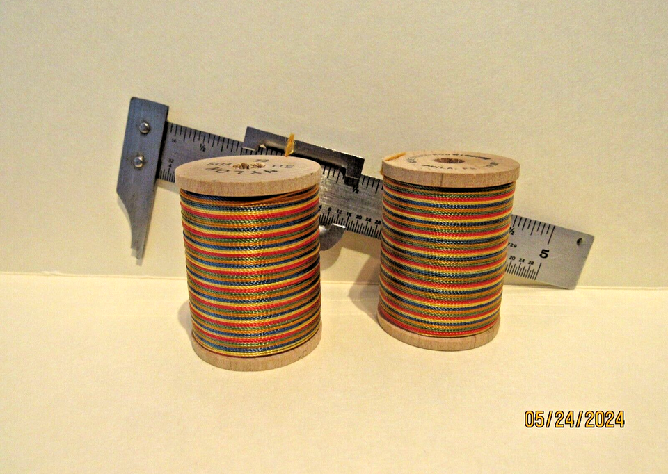 Rod Winding Thread - Sz. EE - Nylon 50 Yd's - Multi-Color - Vintage ...