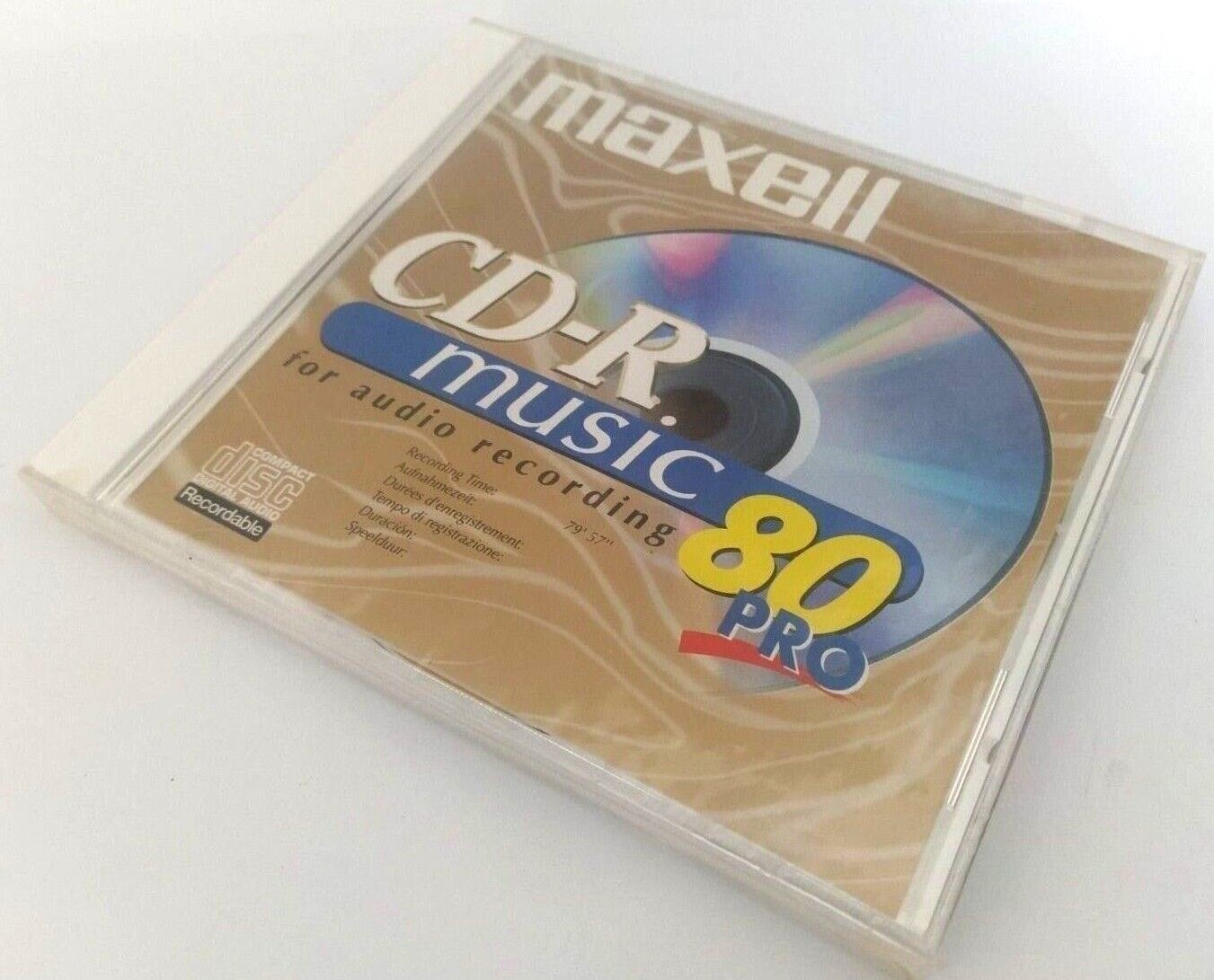 Maxell CD-R80 PRO Audio Music 80 Mins CD-R Blank Recordable Disc - NEW ...