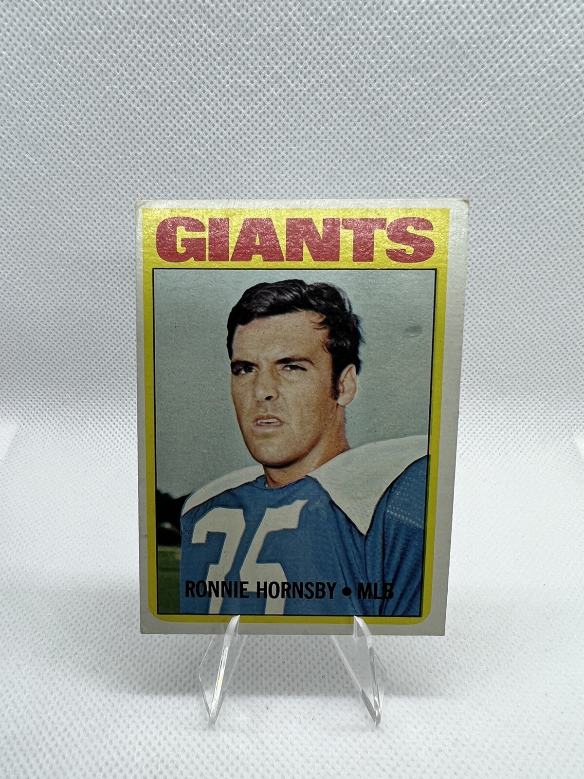 1972 Topps Football Ronnie Hornsby New York Giants Card #16 Rookie card ...