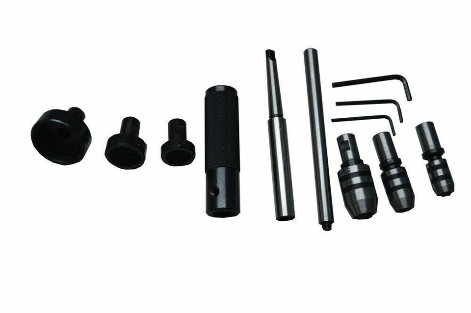 Lathe Tailstock Tap And Die Holder Set MT2 Shank Threading Tapping Kit ...