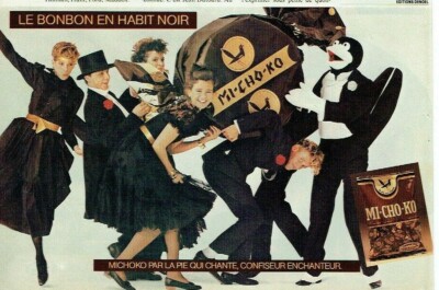 publicité Advertising 0521 1981 bonbons Michoco La Pie qui Chante habit ...