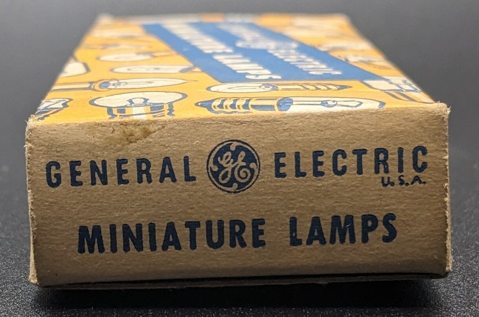 GE General Electric VINTAGE Miniature Lamps CLEAR Light Bulbs 363 Toy 4 ...