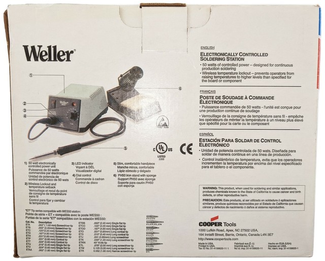 Weller WES50 Soldering Station Power Unit With 30 Day for sale online ...