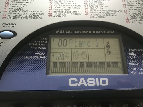 Casio Ctk-471 61 Key Electronic Keyboard Midi 100 Song Bank No Power ...