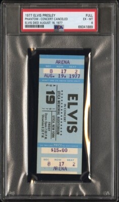 1977 ELVIS PRESLEY-FULL CONCERT CANCELED ELVIS DIED AUGUST 16, 1977 | eBay