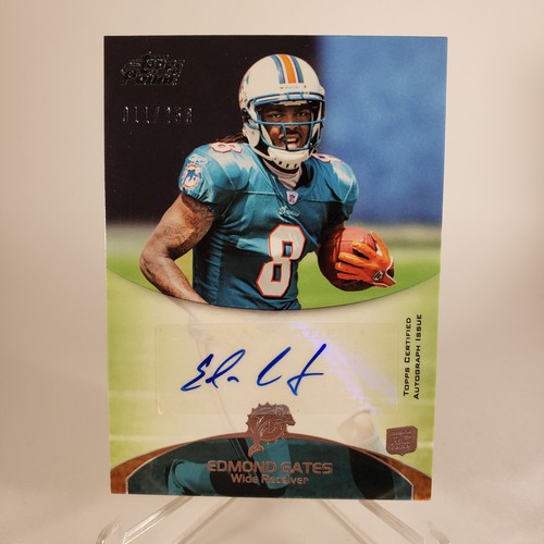 2011 TOPPS PRIME ROOKIE AUTOGRAPH AUTO #145 EDMOND GATES /250 DOLPHINS ...