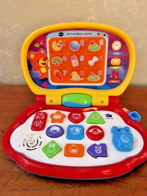 VTech Brilliant Baby Laptop: Teaches, Colors, Shapes, Animals, Plays ...