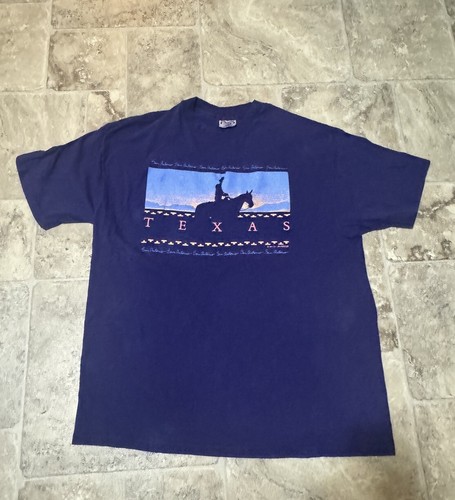 Vintage 90s San Antonia Texas Purple Horse Rodeo Cowboy Ranch Farm T ...