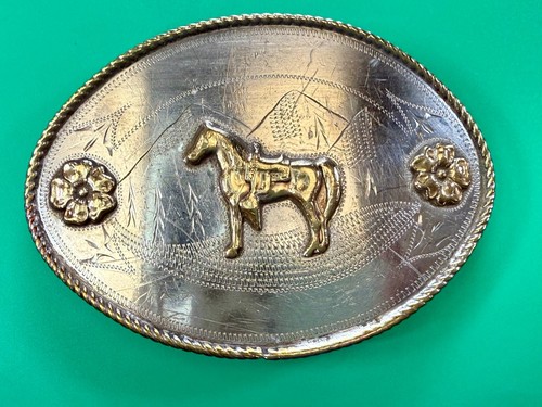 Standing Horse Saddle Cowboy Nickel Silver Bronze Trim Ricardo LARGE ...