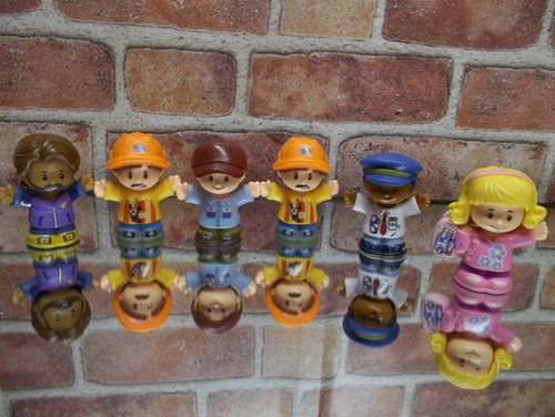 Set Of 6 Fisher Price Little People 2 3/4 Workers Jobs Doctor ...