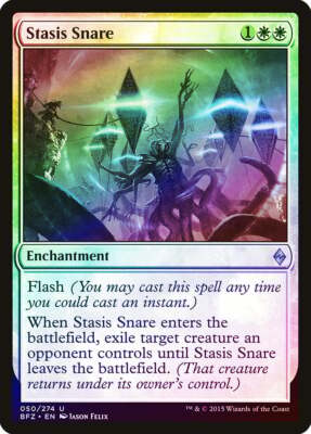Stasis Snare FOIL Battle for Zendikar PLD White Uncommon MAGIC CARD ...