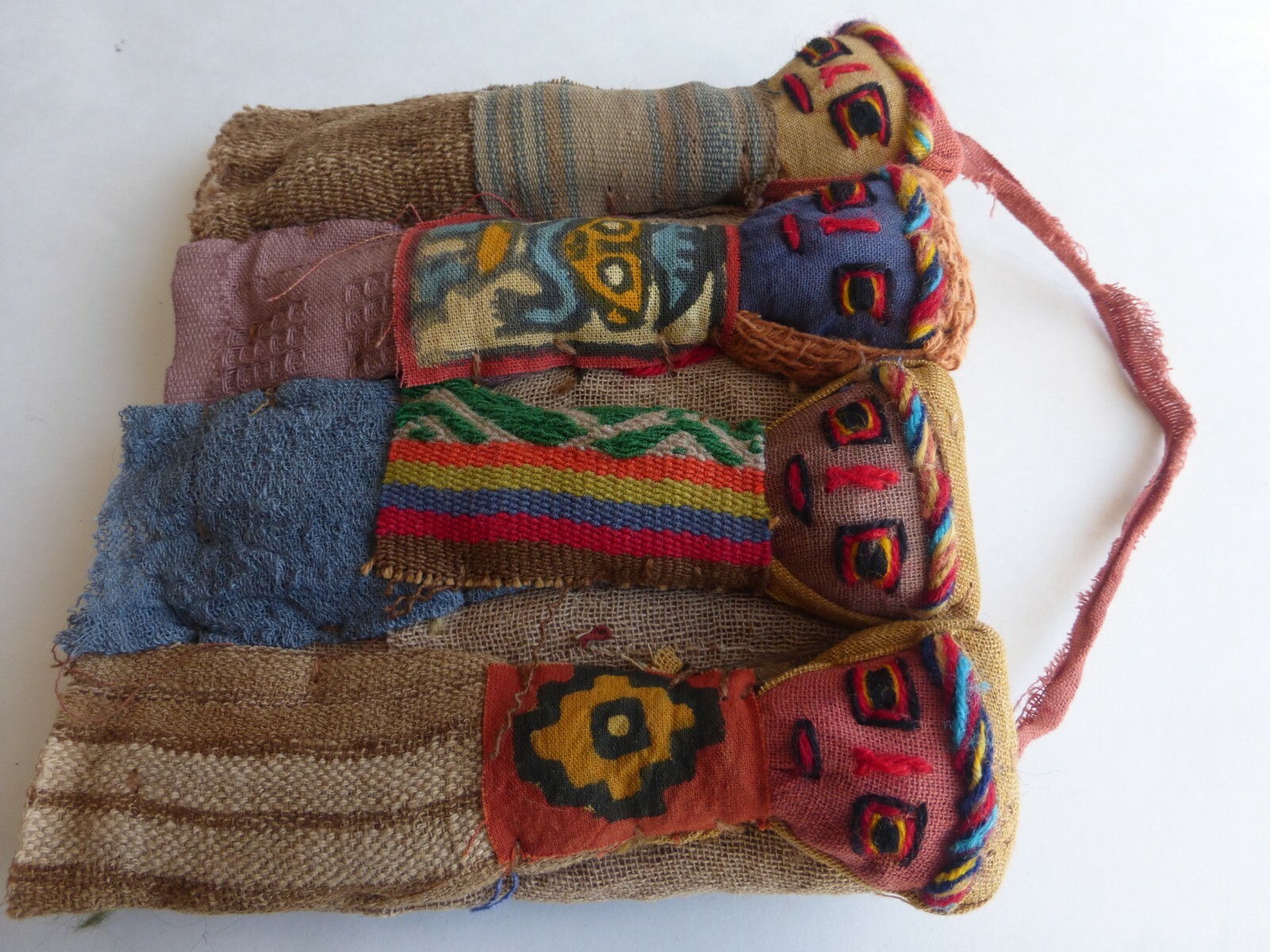 Vintage Peruvian Chancay Burial Cloth Textile Dolls Folk Art | eBay