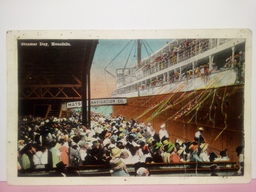Honolulu Hawaii Steamer Day steamship Matson Navigation p 1935 | eBay