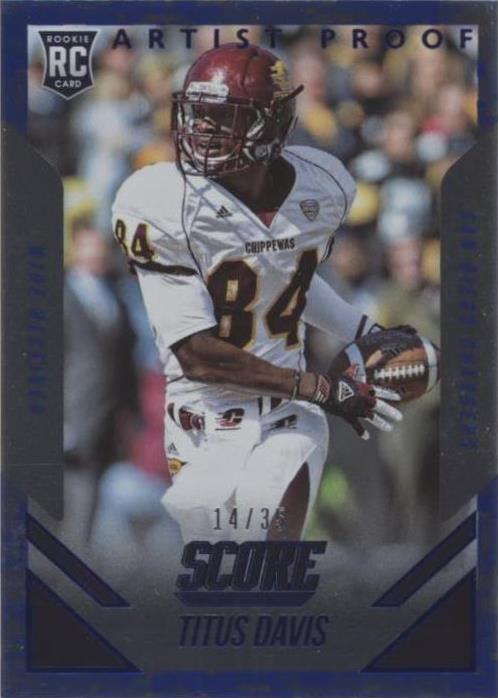 2015 Score - Rookie Titus Davis #433 Artist's Proof /35 (RC) for sale ...