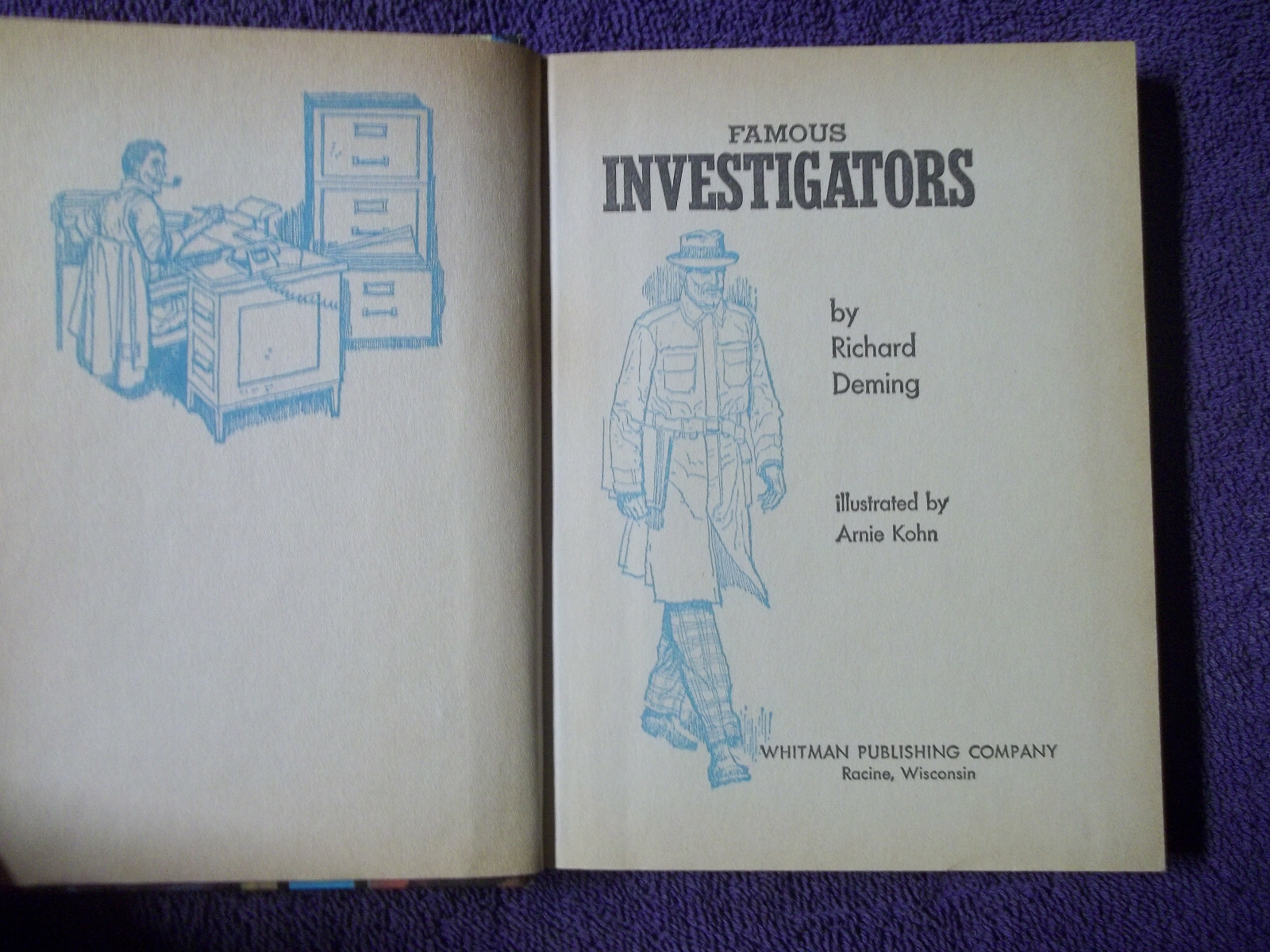 FAMOUS INVESTIGATORS Book -Real Life Stories, Whitman Publishing 1963 ...