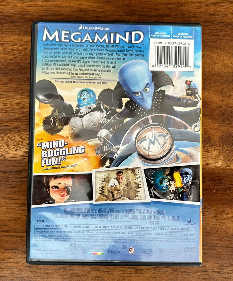 Megamind (DVD, 2011) FREE SHIPPING 97361329949| eBay