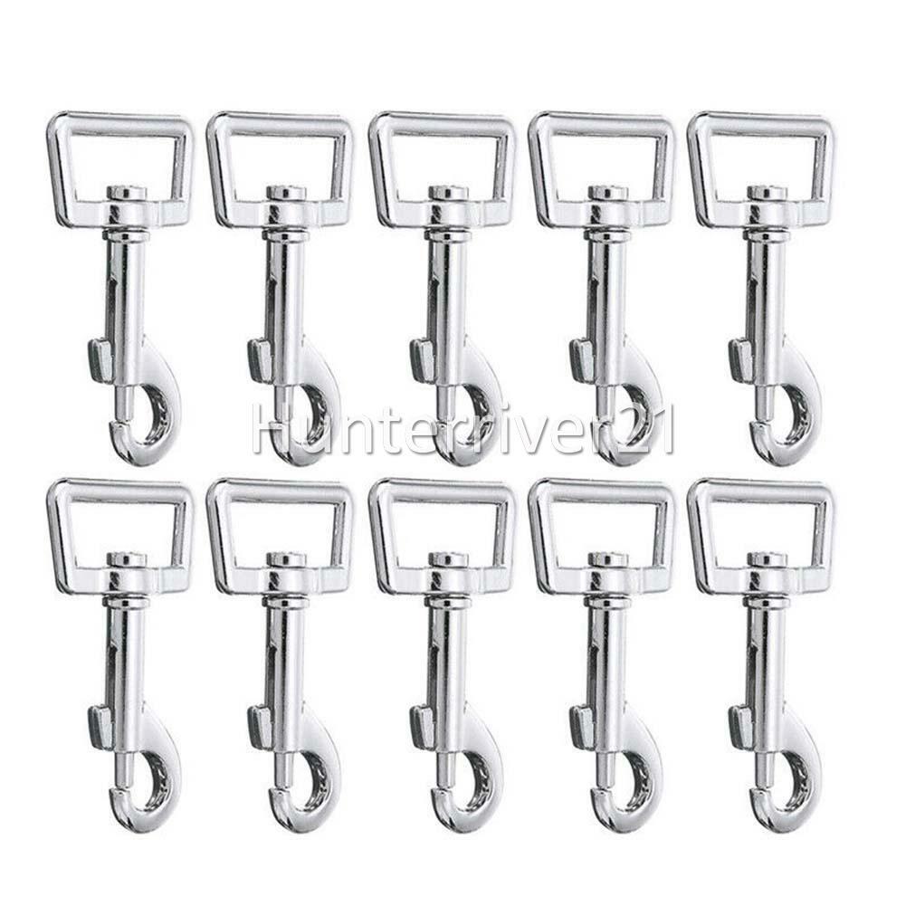 10pcs Swivel Heavy Duty Metal Clips Dog Lead Horse Rug Snap Hook Buckle ...