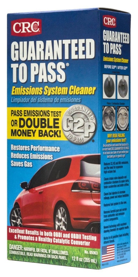 CRC 05063 Guaranteed to Pass Emissions Test Formula | 12 Fl Oz ...