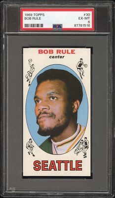 1969 Topps Basketball Bob Rule #30 PSA 6 | eBay