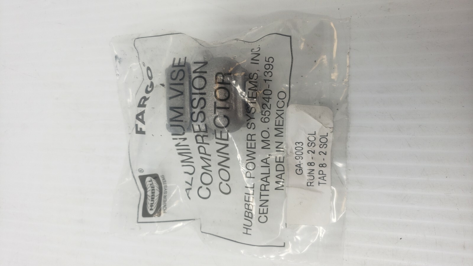 Fargo Aluminum Vise Compression Connector GA-9003 5CT | eBay