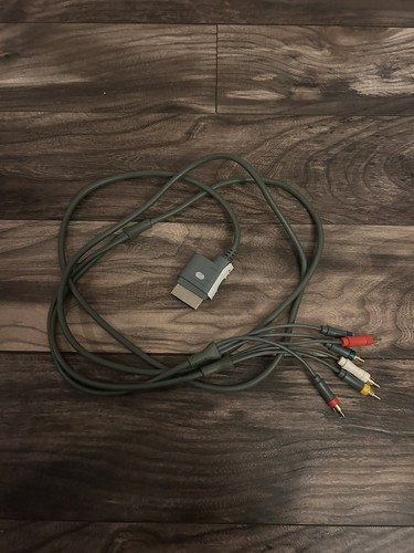 Genuine Original OEM Microsoft Xbox 360 Component Video HD A/V AV Cable ...