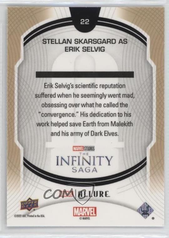 2022 Upper Deck Marvel Allure Dr Erik Selvig Stellan Skarsgard as #22 ...