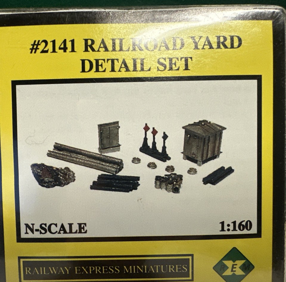 Railway Express Miniatures N Scale Railroad Yard Detail Set Kit #2141 ...