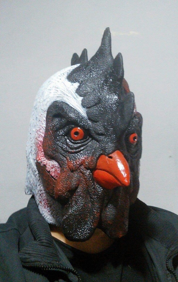 ROOSTER LATEX MASK Costume Cosplay Halloween Jacket Richard Hotline ...