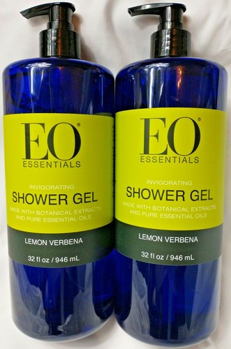 2X EO Essentials Invigorating Shower Gel Lemon Verbena 32 oz. Each | eBay