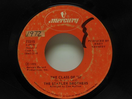 The Statler Brothers: The Class Of '57 / Every Time I Trust A Gal', 45 ...