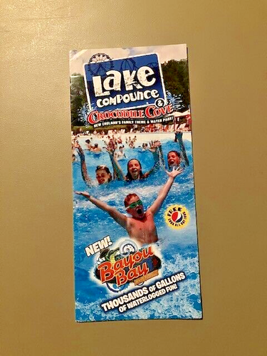 2013 Lake Compounce Connecticut amusement park map brochure guide ...