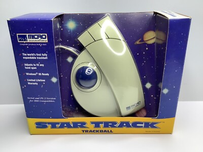 New 1997 Vintage Micro Innovations Star Track Ball Mouse Model STK2000 ...