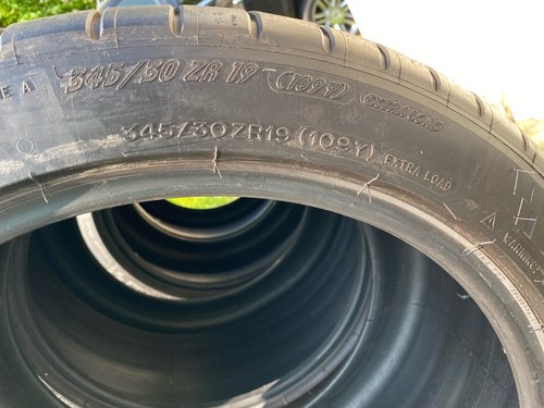 MICHELIN PILOT SUPER SPORT TIRE SET 345/30/19 | eBay