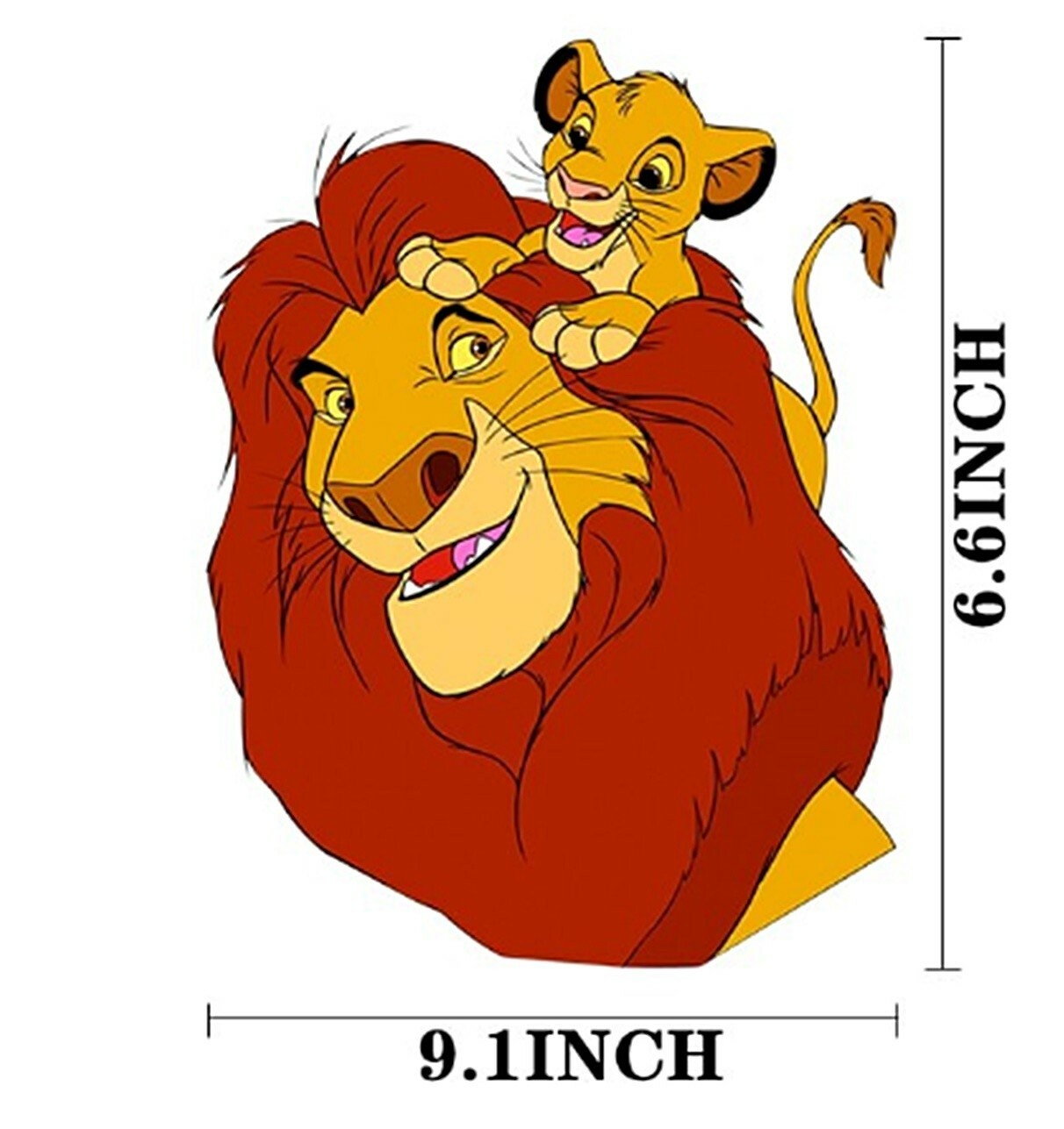 Lion King Simba and Mufasa Heat Transfer Patch | eBay