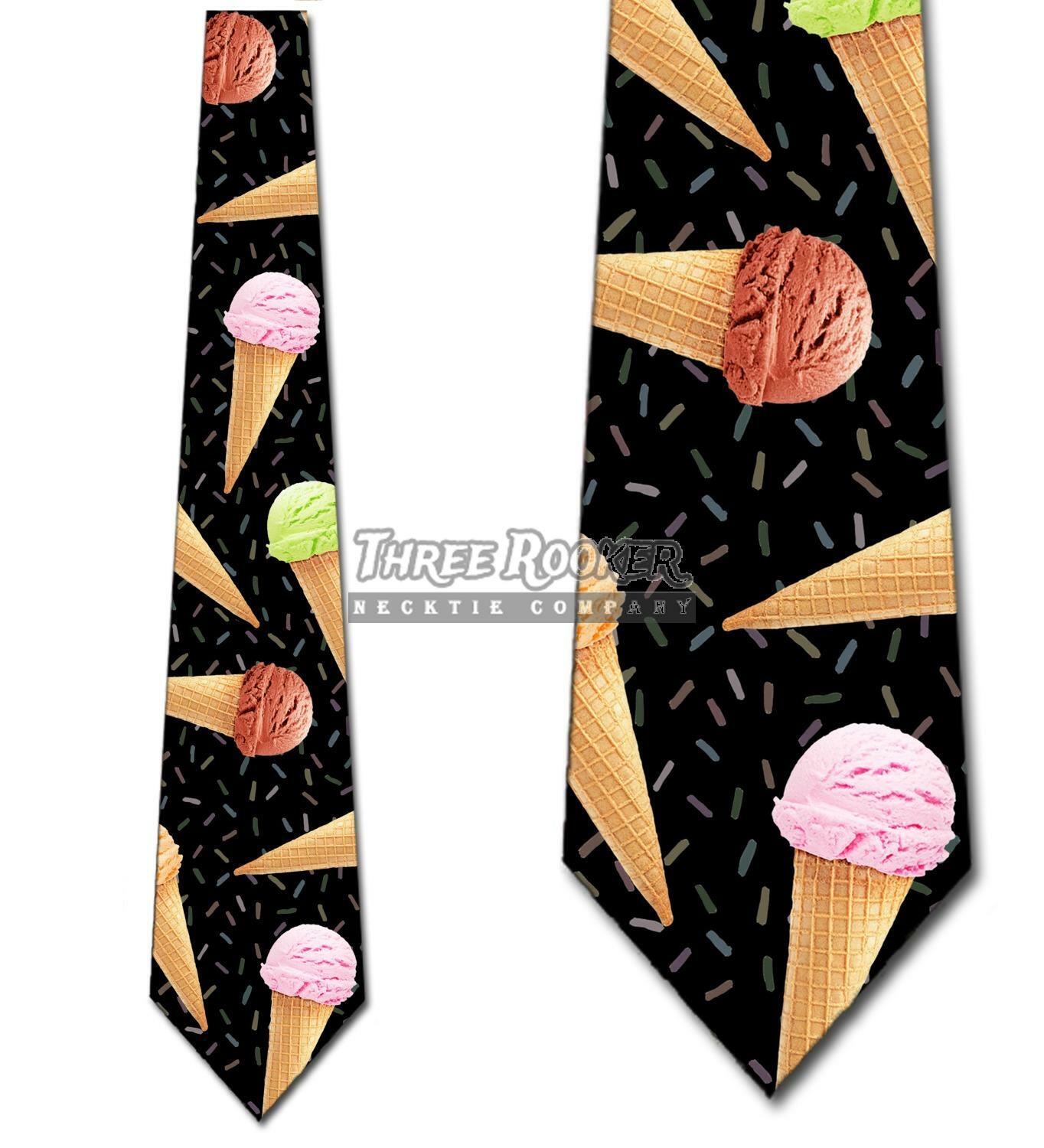 Ice Cream Ties Men's Food Necktie Dessert Treat Tie | eBay